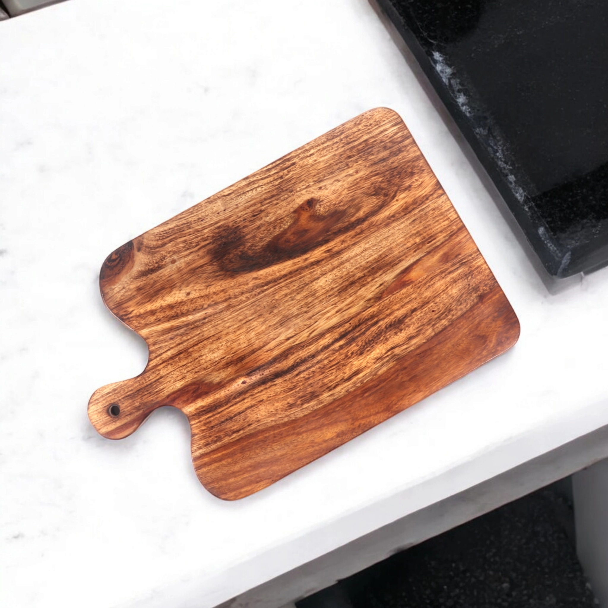 Wooden Chopping Board for Kitchen, Cutting Board with Anti Bacterial ...