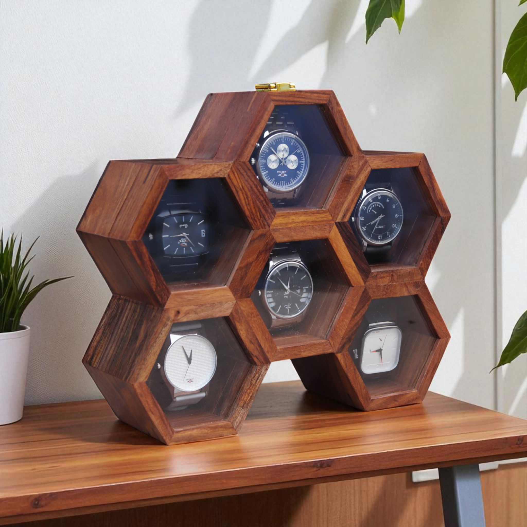 Wooden Watch Box, Watch Display Cases, Watch Storage Organizer ...